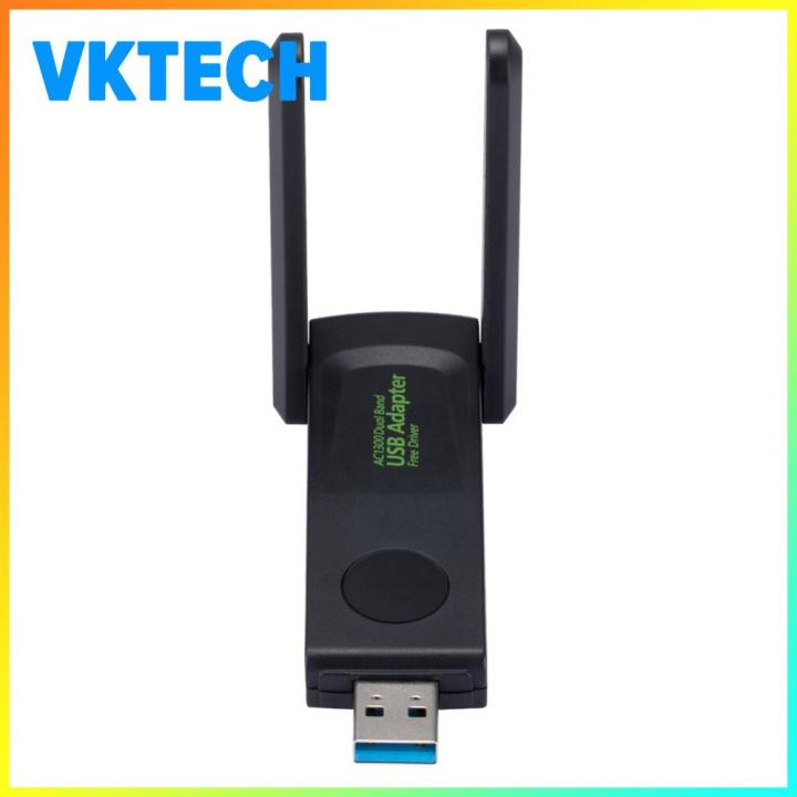[Vktech] 1300Mbps USB 3.0 WiFi Adapter Dual Band 2.4G 5Ghz USB Ethernet Receiver Driver Free ...