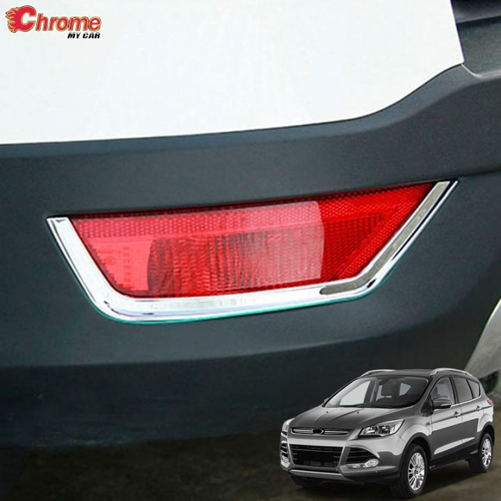 For Ford Escape Kuga 2 Mk2 Chrome Rear Fog Light Foglight Lamp Cover ...