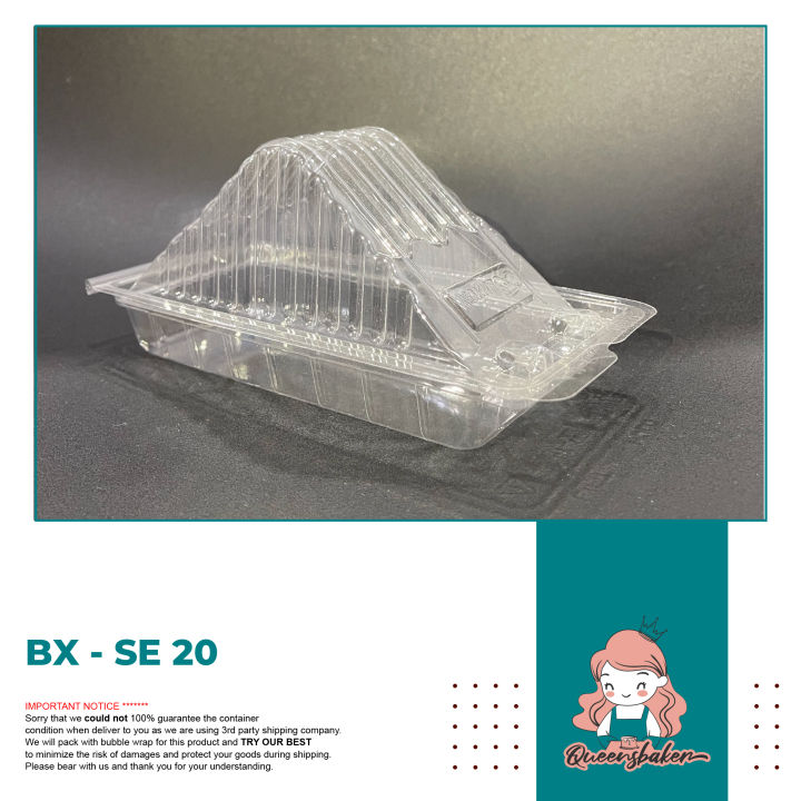 [SE-20] Sandwich Tray With Lock/ Bekas Sandwich [10PCS] | Lazada