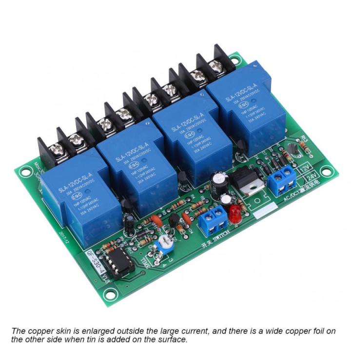 【Free-delivery】 30a Relay Module Power Time Sequence Board 4 Channel ...