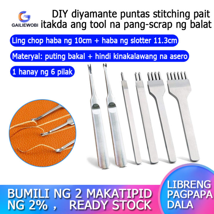 [COD][Free shipping]6Pcs 1/2/4/6 Prong DIY Diamond Lacing Stitching ...