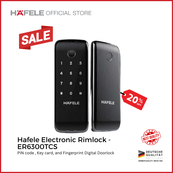 Hafele Electronic Rimlock - ER6300TCS ( PIN code , Key card, and ...