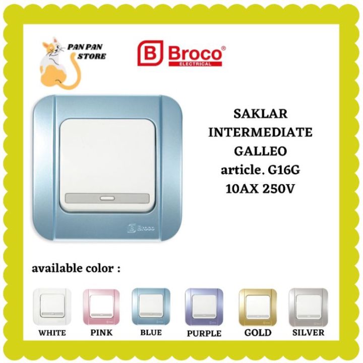 Saklar Intermediate Broco Galleo series | Lazada Indonesia