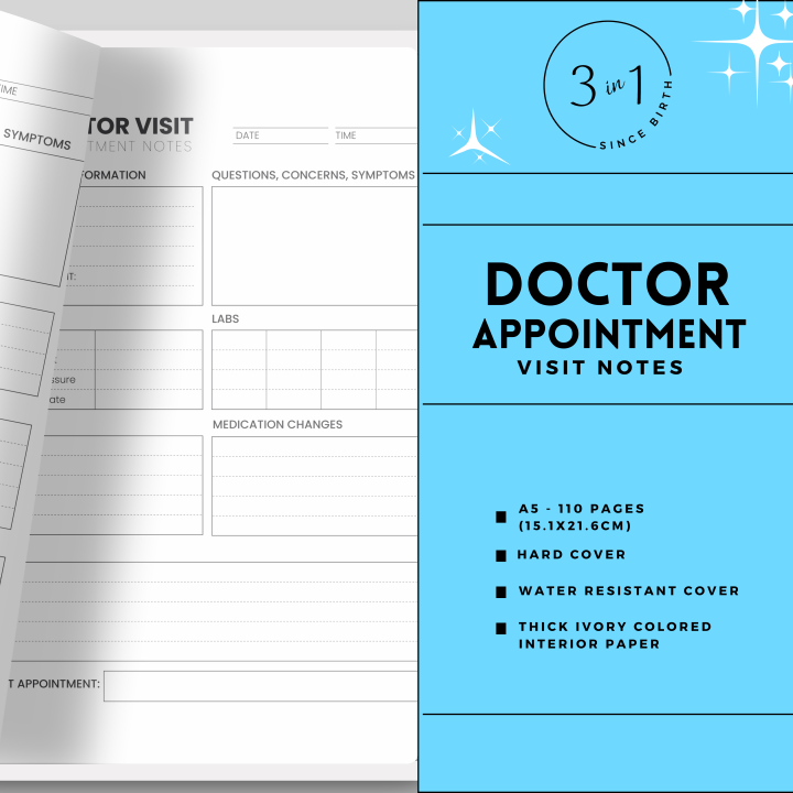 Doctor Appointment Visit Tracker Notes | Lazada PH