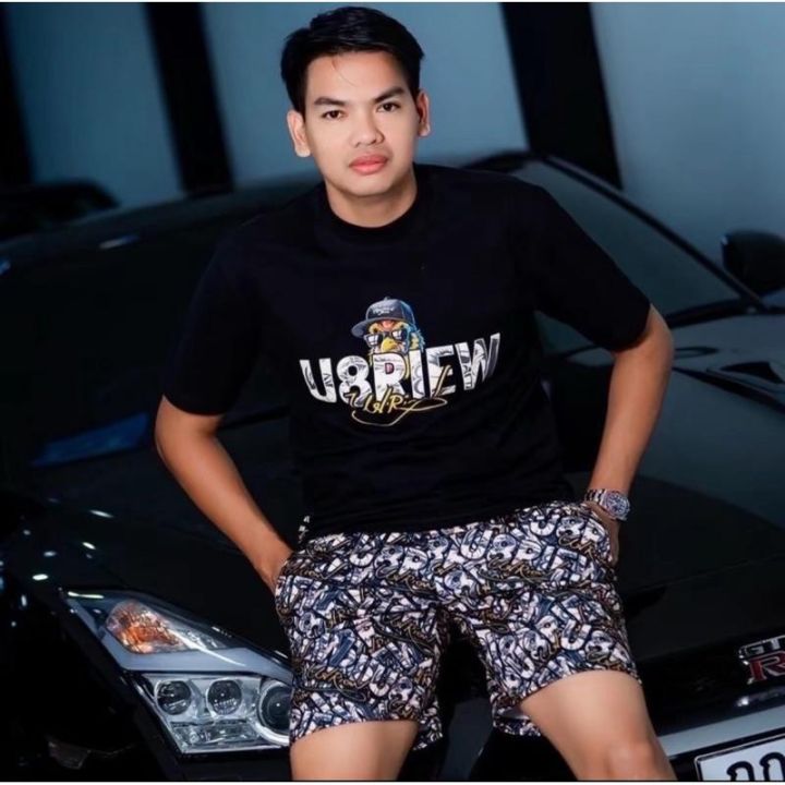 🎅 ชุดเซ็ท Apichart Farm X U ริ้ว ครบเซ็ท(เสื้อ+กางเกง) เสื้อยืดสตรี ...