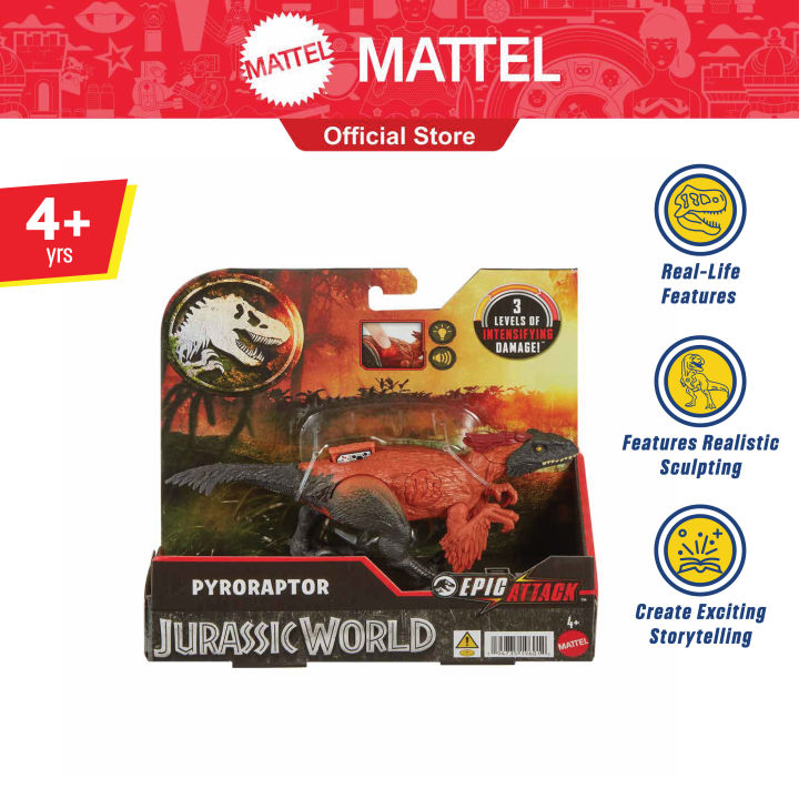 Jurassic World Epic Attack Pyroraptor (HTP67) | Lazada