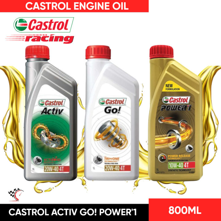 Castrol Go ACTIV Power Essential Motorcycle Engine Oil 4T Engine ...