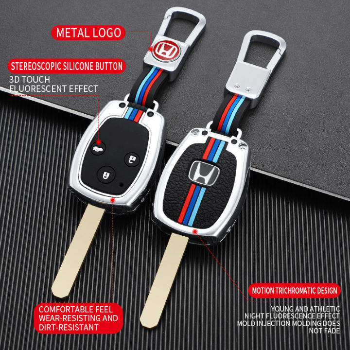 For Honda Accord Civic CRV Jazz City Pilot 2007 - 2013 Metal Remote Car ...