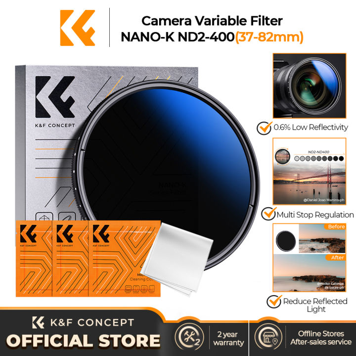 K&F CONCEPT NANO-K ND2-400 Adjustable ND Filter With 3PCS Cleaning ...