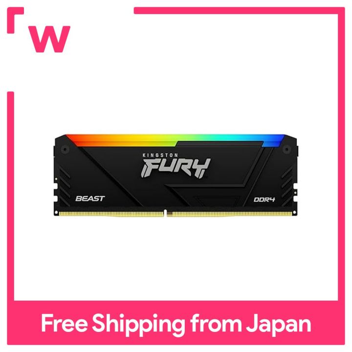 Kingston FURY Desktop PC Memory DDR4 3200MT/sec 16GB x 1 Kingston FURY Beast Beast RGB CL16 ...