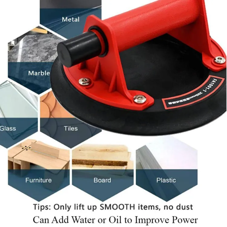 Ceramic Tile Glass Suction Cup Vacuum Pickup Handler Pump 200Kg Lifting ...