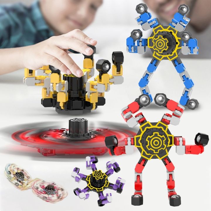 LED Fidget Spinner Mechanical Gyro พร้อมส่งแฮนด์สปินเนอร์ ไจโร ของเล่น ...