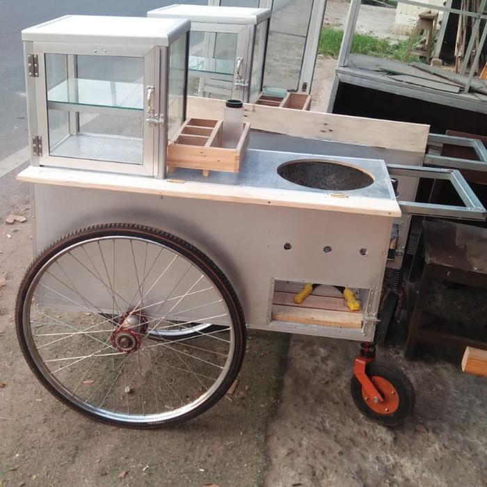 gerobak cilok gerobak bakso keliling gerobak custom | Lazada Indonesia