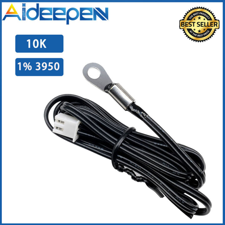 Aideepen กันน้ำ NTC 10K 1% 3950 1ม. เซ็นเซอร์วัดอุณหภูมิเทอร์มิสเตอร์ติดตั้งคงที่ | Lazada.co.th