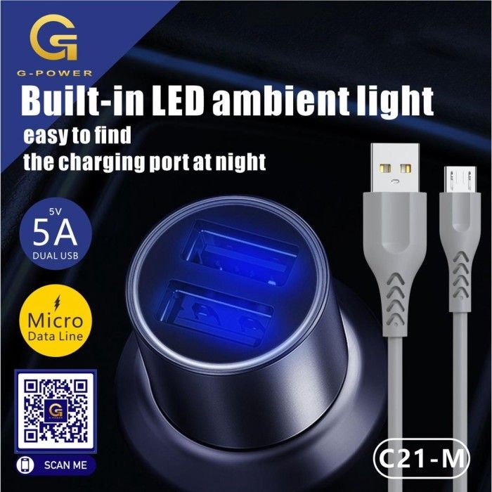 G-Power Car Charger C21-M | Lazada Indonesia
