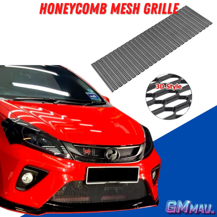 CAR HONEYCOMB MESH CENTRAL GRILL ABS Plastic Racing Spoiler Sarang ...