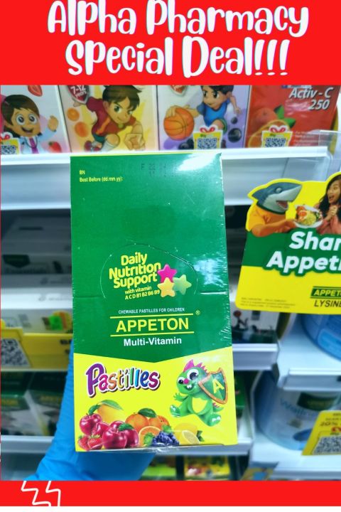 Appeton multivitamin Pastilles Vitamin Chewable [5's x 20 Pack] | Ready ...