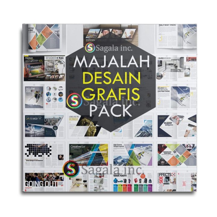 template majalah desain grafis pack indesign photoshop | Lazada Indonesia