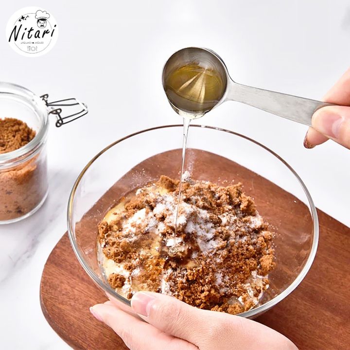 ชุดช้อนตวง ชุดช้อนตวงแป้ง ช้อนตวงขนม ช้อนตวงส่วนผสม ช้อนตวงทำเบเกอรี่ ...