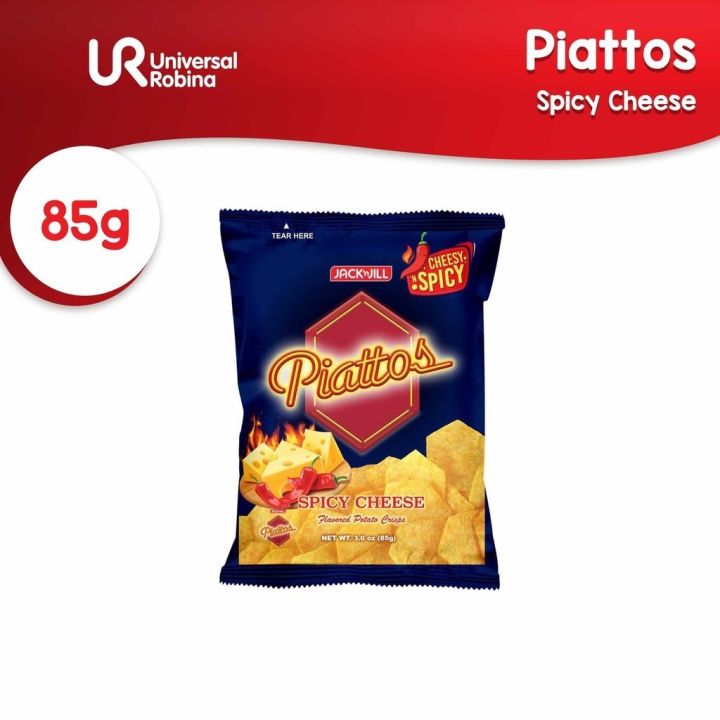 Piattos Spicy Cheese Flavored Potato Crisps 83g | Lazada PH