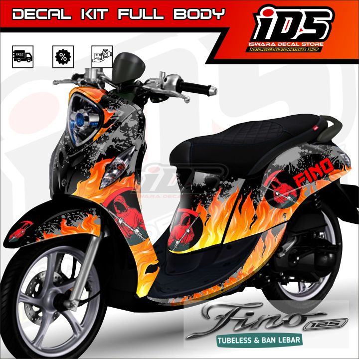Stiker Motor Fino 125 Full Body Variasi Decal Fino 125 Full Body Desain ...