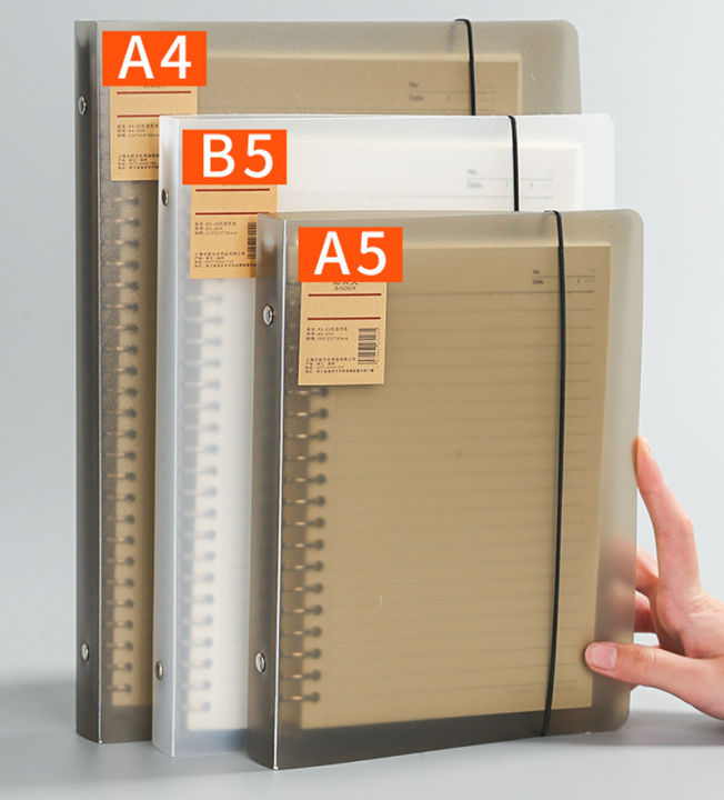 A4 A5 Loose Leaf Binder Notebook Refillable 60 Sheet Inner Blank/Line ...