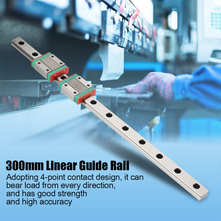 MGN12 Linear Motion Rail 300mm Miniature Slide Blocks 12mm Width Small ...