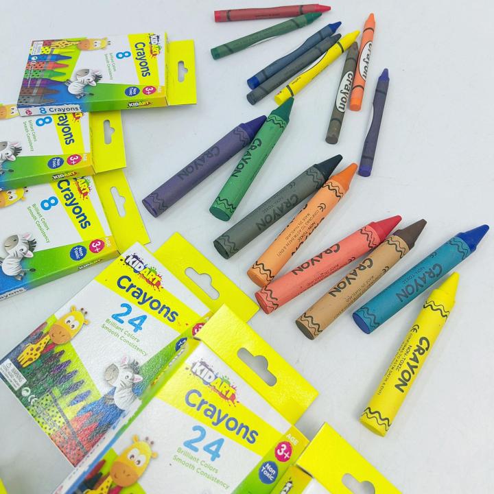 Crayons Kids Art 8 & 24 Colors Regular and Extra Jumbo Size | Lazada PH