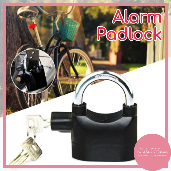 Security Alarm Lock System Anti-Theft Black Waterproof Siren Alarm ...