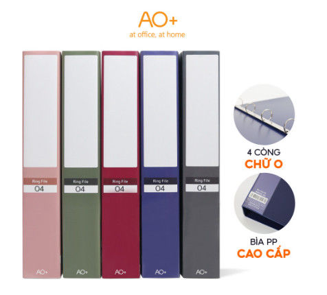 Bìa Còng O4 Switch OFF AO+, Nhựa PP/ A4, 4 Nhẫn O (25/35/50 mm) | Lazada.vn