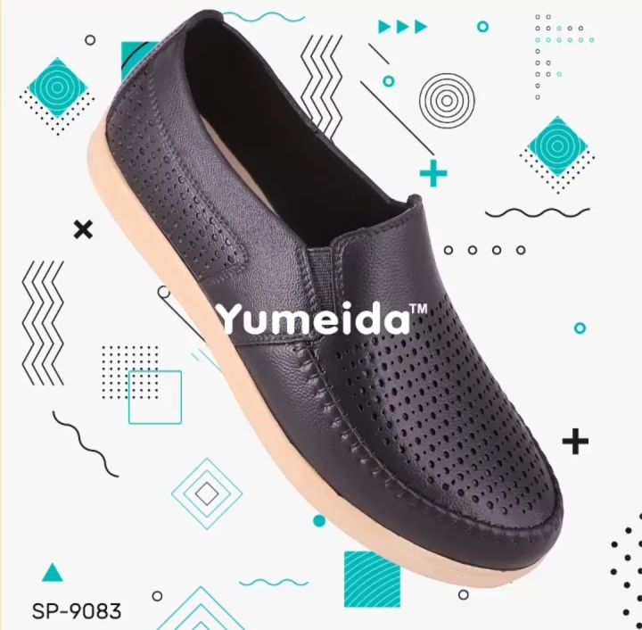 sepatu pria yumeida 9083 - sepatu slip on pria yumeida | Lazada Indonesia