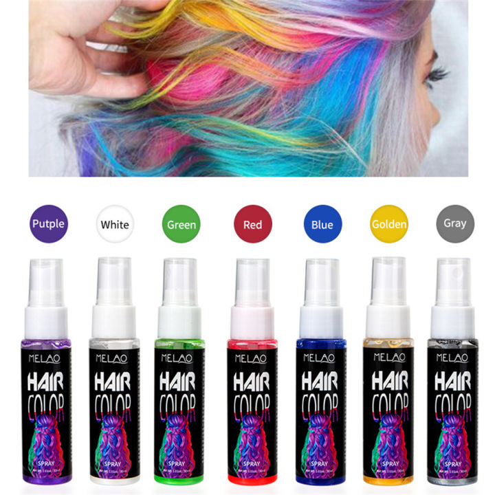 ZRANMI💟 MELAO Disposable Hair Dye Spray Plant Hair Dye Cream Mild ...