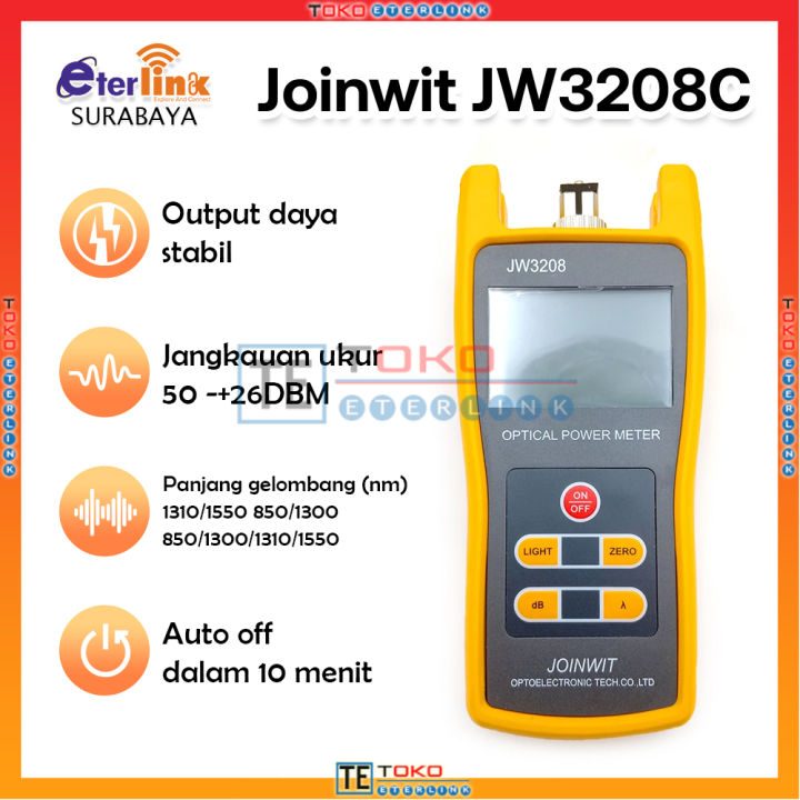 [BISA COD] OPM Optical Power Meter JOINWIT JW3208 Fiber Optik Cable ...
