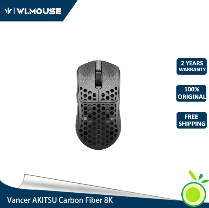 Vancer AKITSU Carbon Fiber 8K Mouse PAW 3395 Dual Mode Wireless Gaming ...