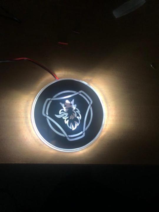 SCANIA LED Light With Stainless Steel Lambang SCANIA LED siap Krome ...