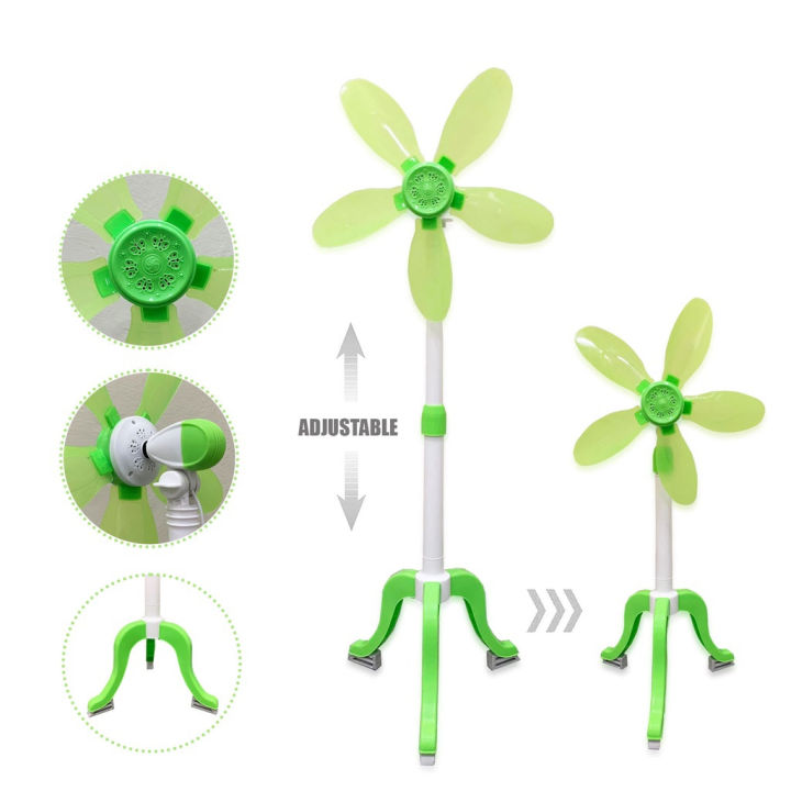 SYCAT ML-J680-5 23W 5 Blades Electric Stand Fan Clip Floor Cooling ...