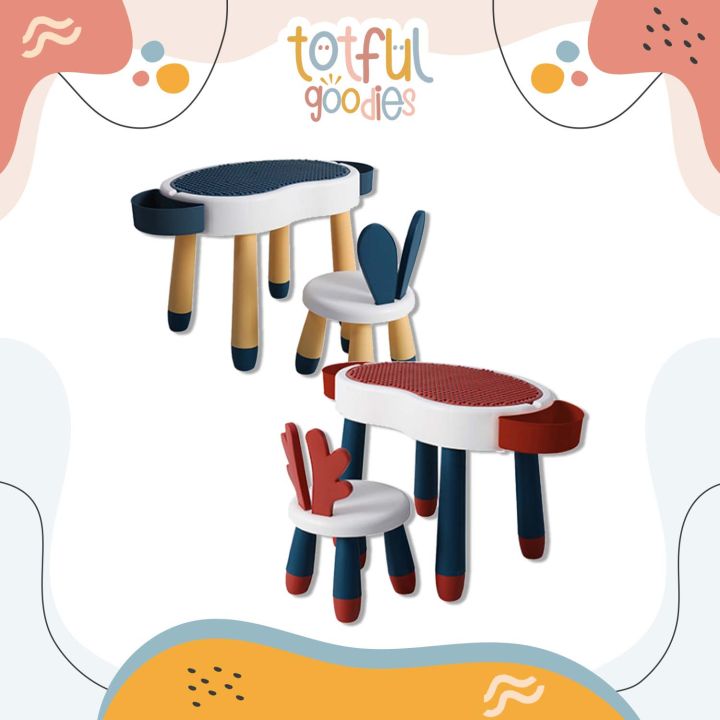 Kids LEGO TABLE Convertible 3in1 Study Sensory Gift Boy Girl Set with ...