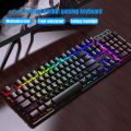 FIREWOLF K20 K25 Rainbow LED Gaming Keyboard USB Wired for PC | Lazada PH