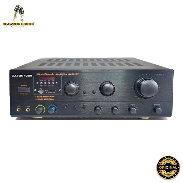 Original MegaPro Konzert Bosca Classic Audio AV-802 USB/BT/FM Amplifier ...