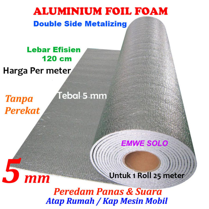 50 x 120 cm Thermal Foam Aluminium Busa Foil RFB RFP - Double Side ...