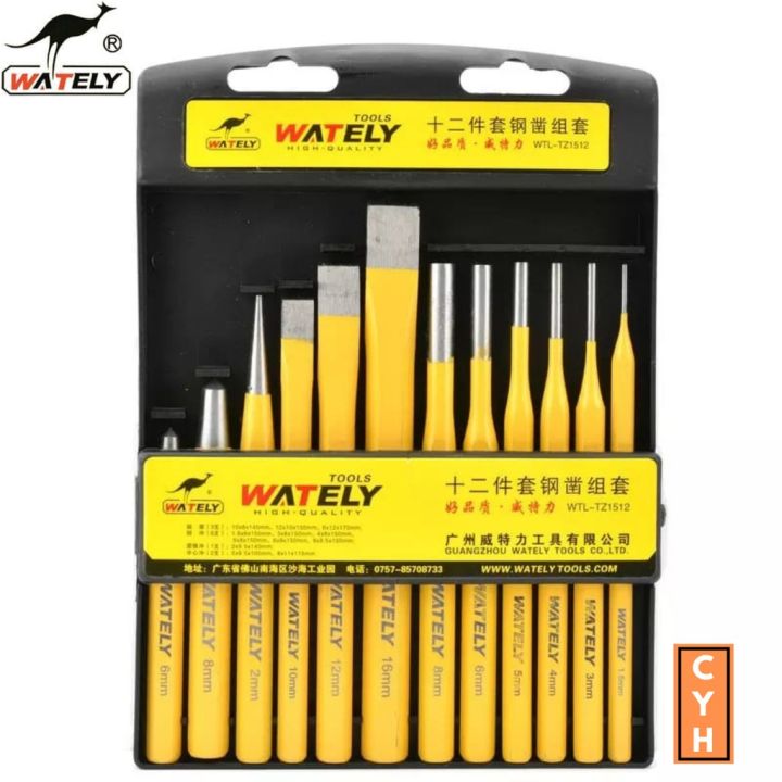 WATELY 12 Pcs Punch and Chisel Set | Lazada