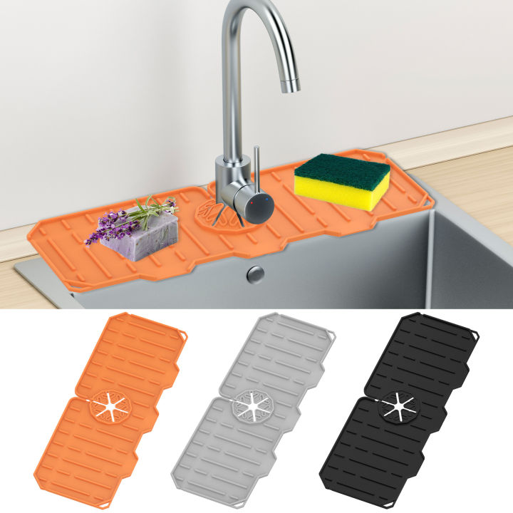 [Ready Stock] Kitchen Faucet Sink Splash Guard, Silicone Faucet Water ...