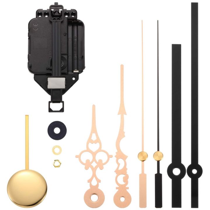 Quartz Pendulum Clock Movement DIY Movement Kit with 2 Pairs Hands ...
