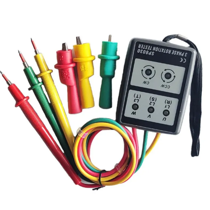 Phase Detector SP8030 Phase Sequence Meter with LCD Light and Buzzer ...