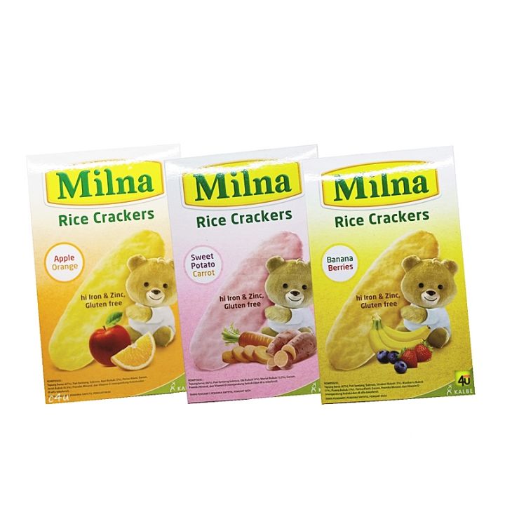 Milna - Rice Crackers - 20 gr BOX | Lazada Indonesia