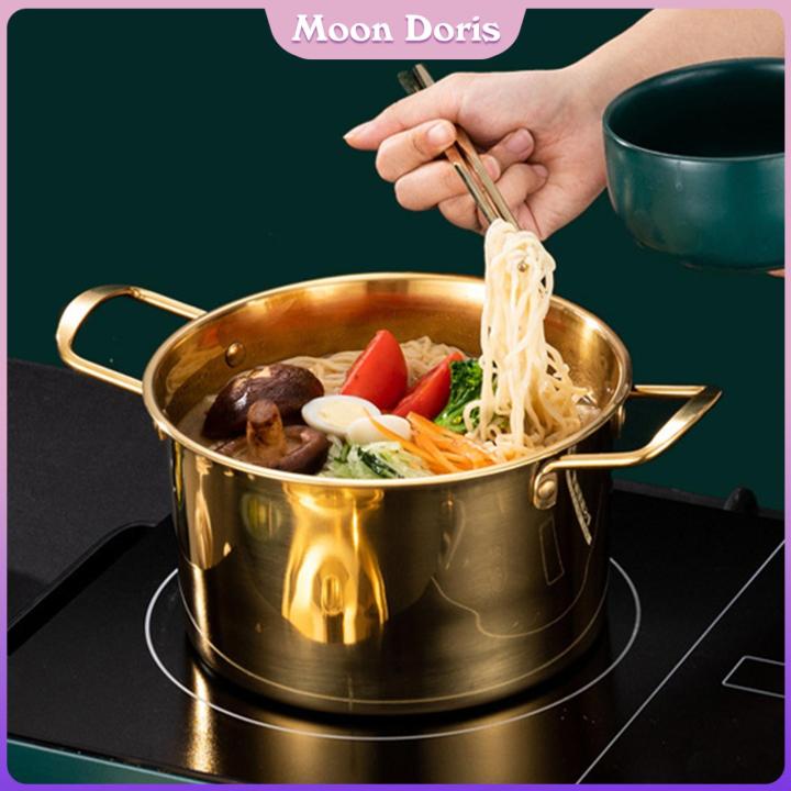 Moon Doris Korean Noodle Pot Stainless Steel Multipurpose Cooker for ...