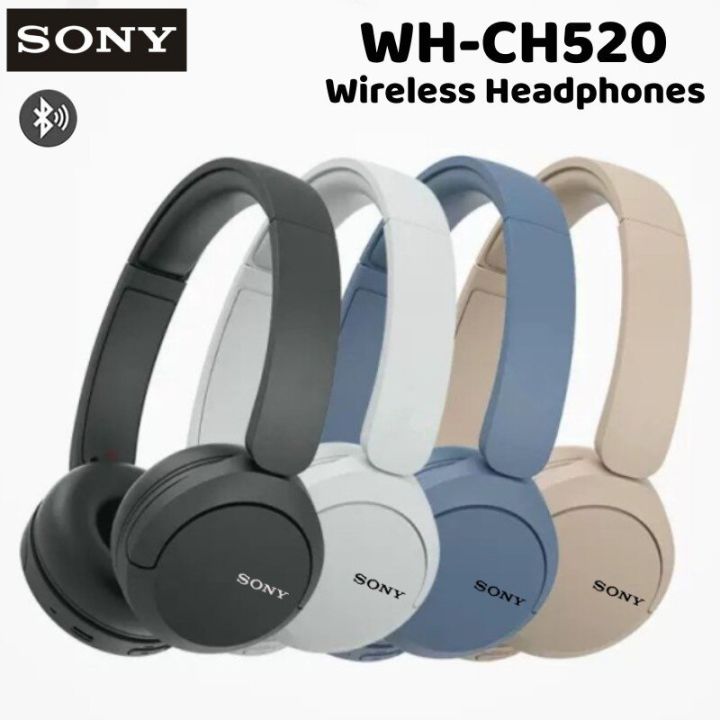 Original Sony WH-CH520 TWS Wireless Bluetooth Headphones - Over-Ear ...