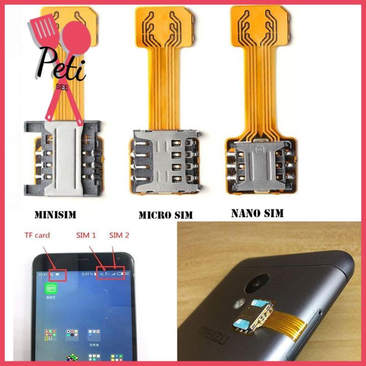 【COD】Universal TF โทรศัพท์ Android DIY Hybrid Sim Slot Micro SD ...