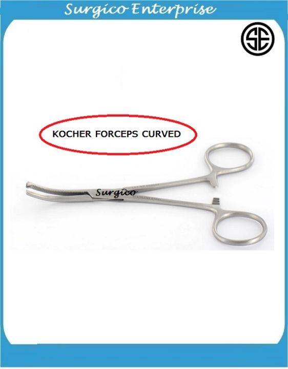 KOCHER FORCEPS CURVED 20CM / 8" SURGICAL MEDICAL USE | Lazada