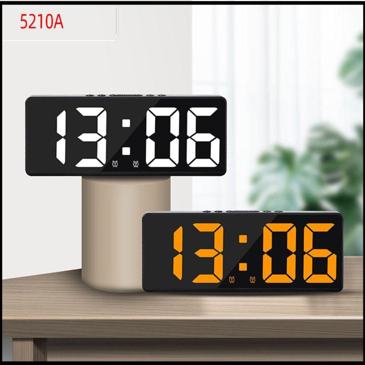 5210A โต๊ะข้างเตียง แบล็คไลท์ ปฏิทินอุณหภูมิ นาฬิกาตัวเลข นาฬิกาอิเล็กทรอนิกส์อิเล็กทรอนิกส์ ...